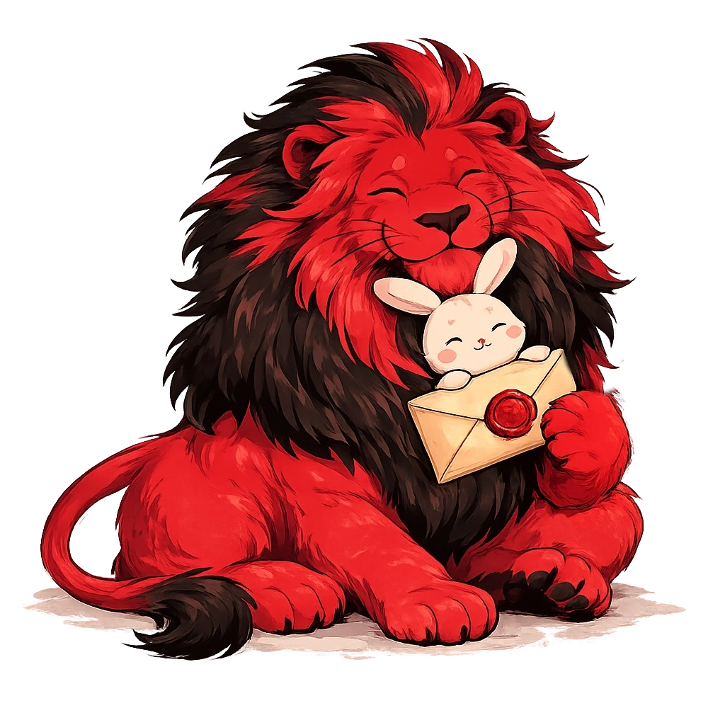 XCX Mascot holding envelope